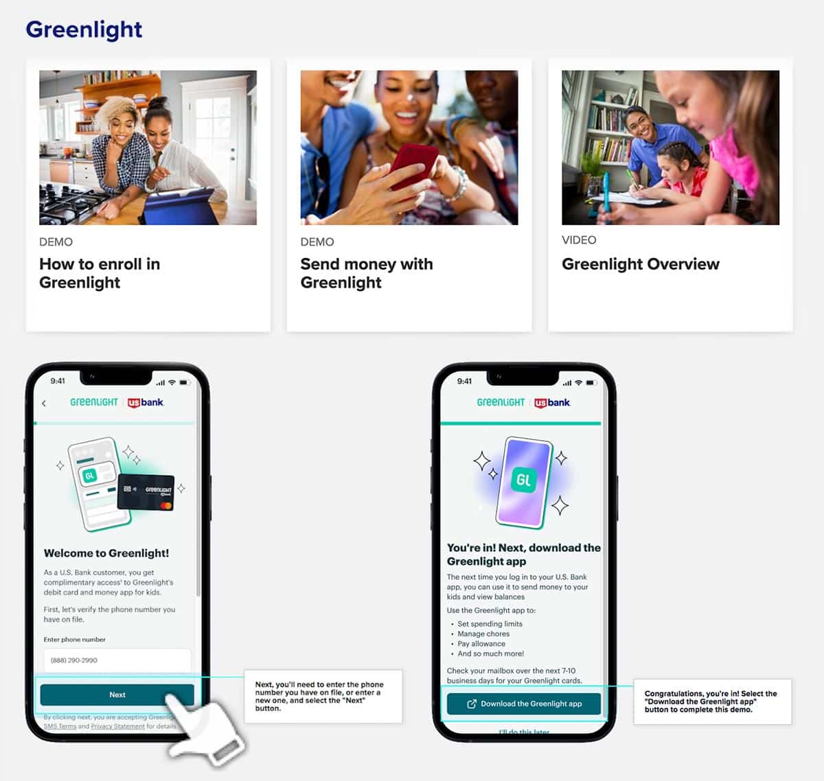U.S. Bank Embeds Greenlight Banking for Kids into its Mobile App